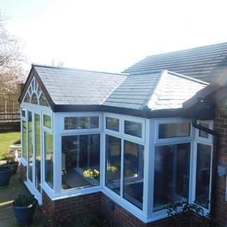 Supaslate Plastic Delta Ridge Tile - Slate Grey - Supaplastics Online Shop